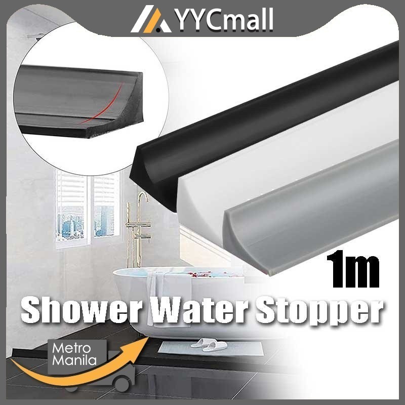 1M Self-adhesive Shower Water Retaining Strip Water Stopper Water ...