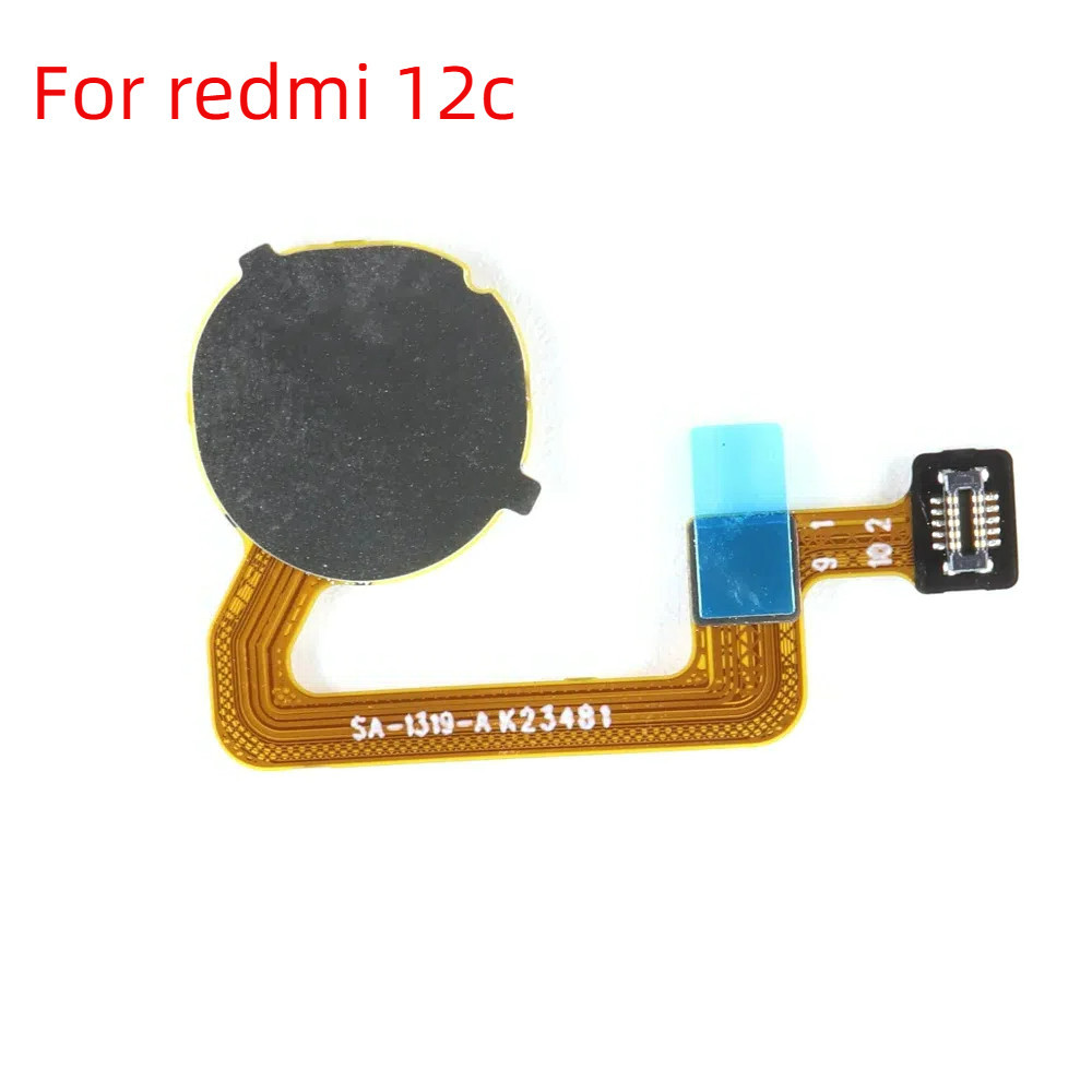 For Xiaomi Redmi 12C Fingerprint Sensor Home Return Key Menu Button ...