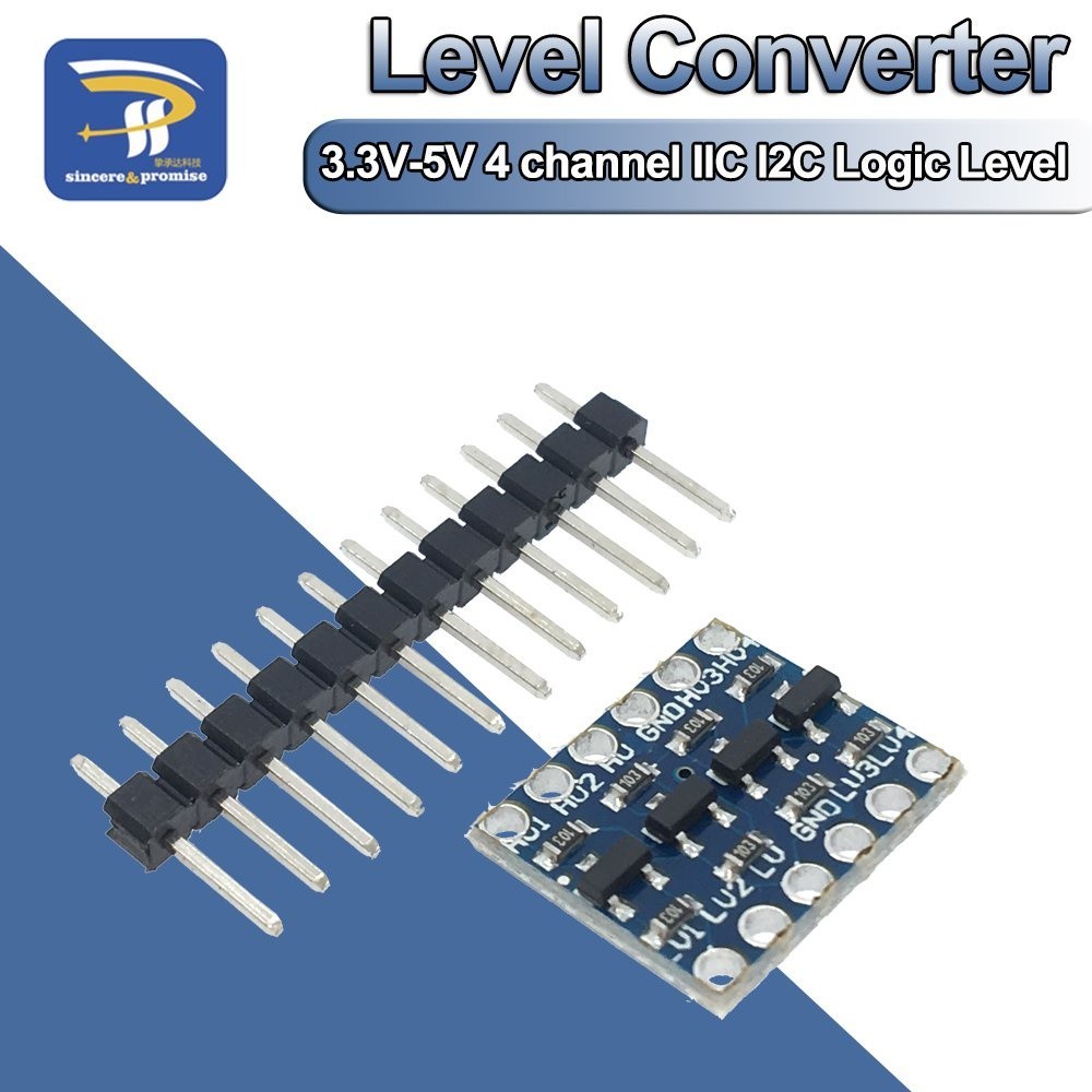 RQ+4 Channel IIC I2C UART SPI Logic Level Converter Bi-Directional ...
