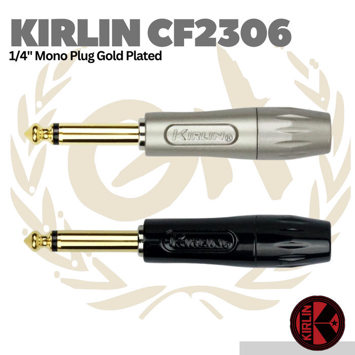 Kirlin CF2306 1/4" Mono Plug Gold Plated - Jack Akai | Shopee Philippines
