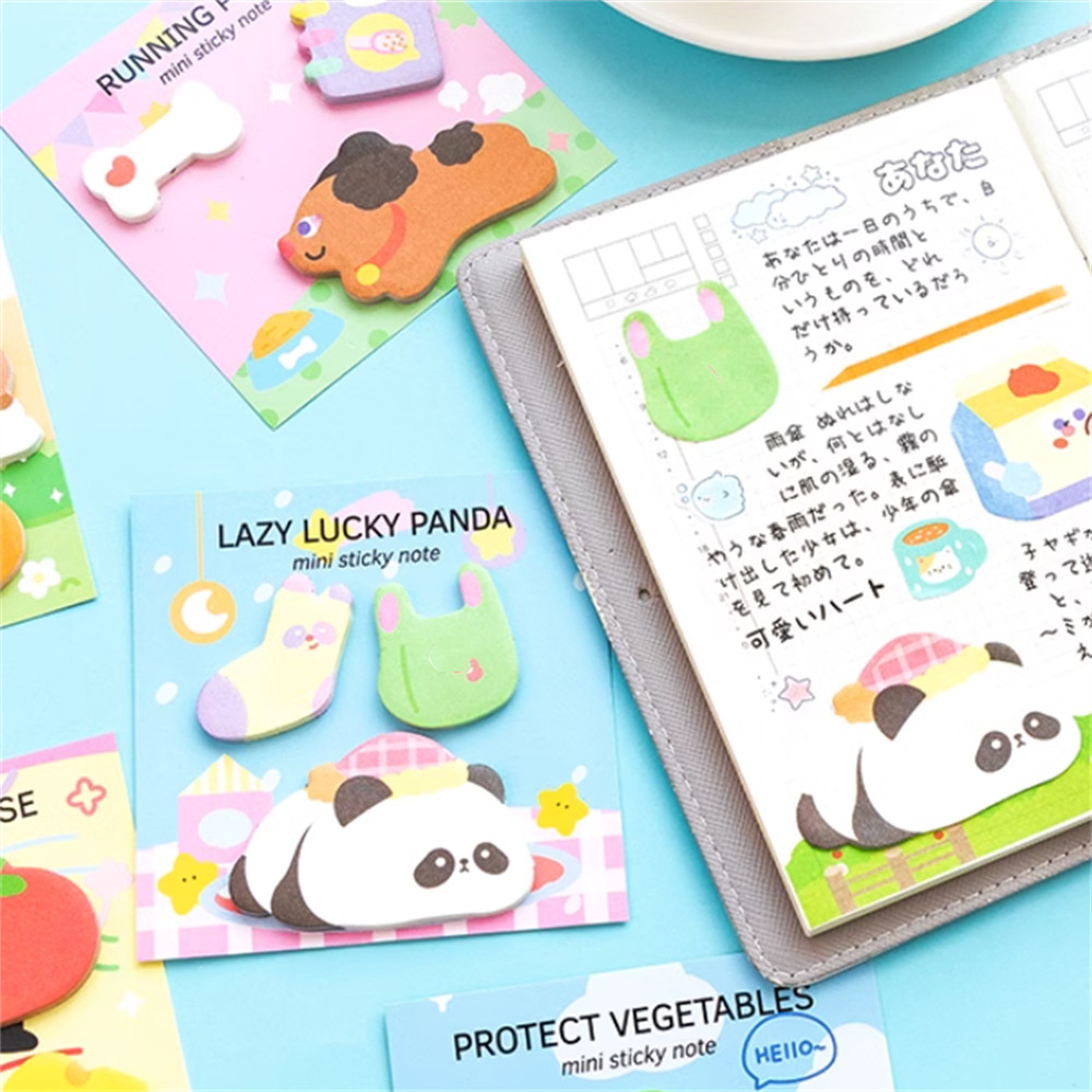 30 Pcs Kawaii Halloween Sticky Notes Cute Stationary Cartoon Series ...