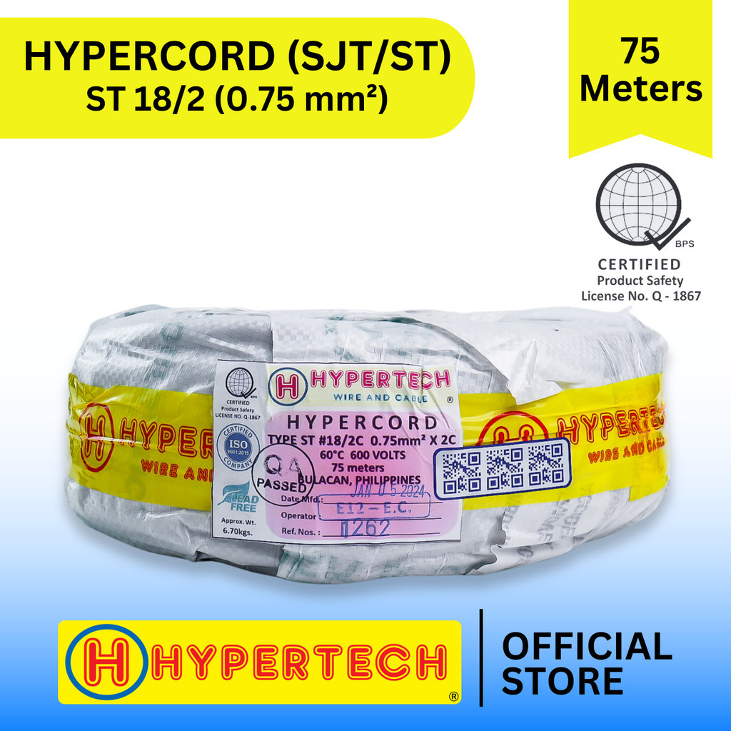 Hypertech HYPERCORD # 18/2 75meters ST Type (Royal Cord) Pure Copper ...