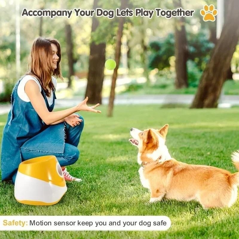 Automatic Pet Throw Jump Ball Dog Catapult Ball Launcher Dog Toy ...