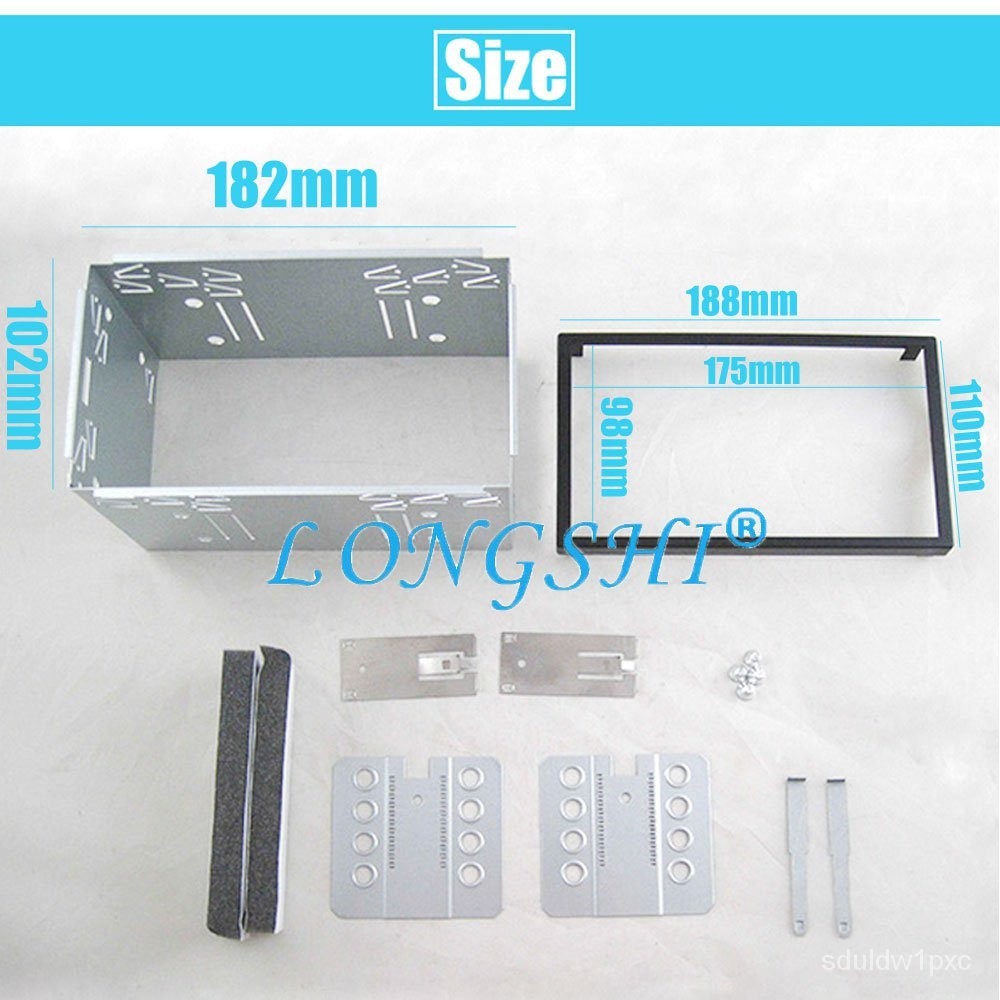 RS+100mm Double Din 2 Din Universal Mounting Fascias Cage for VW Series ...