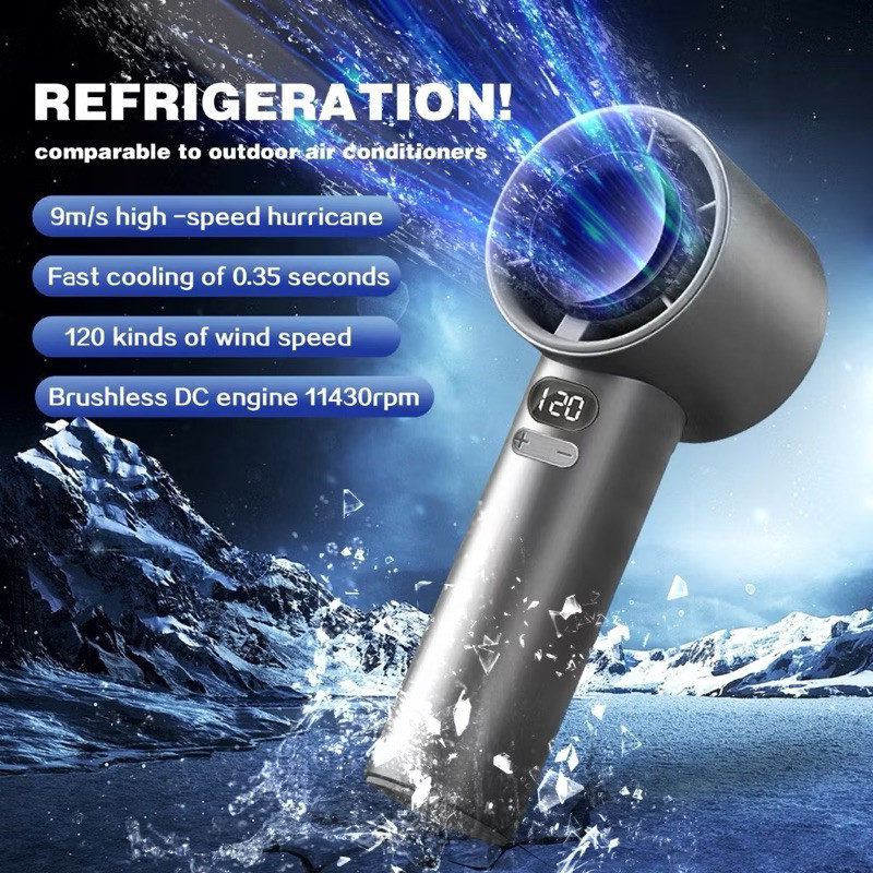 Handheld fan mini fan multi-level wind power portable small fan ...