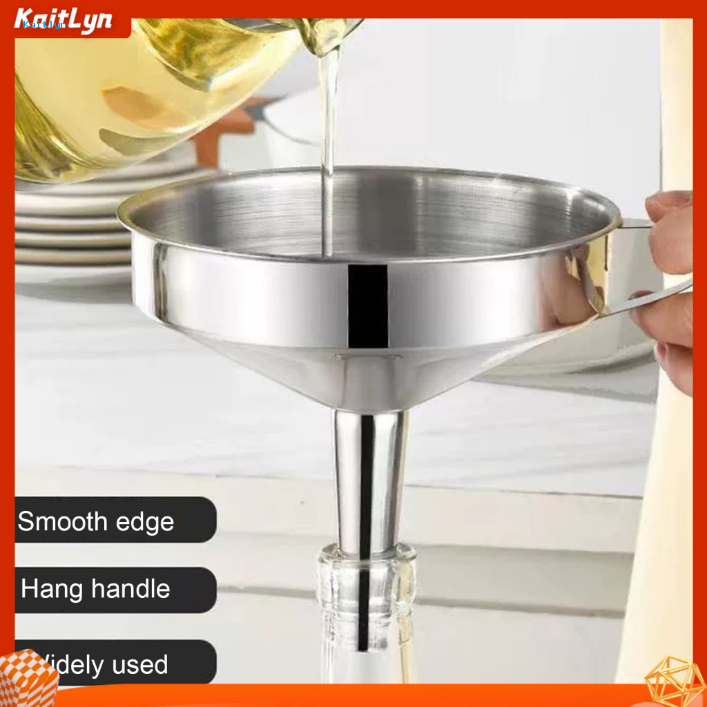Liquid Transfer Funnel Powder Funnel Mini Stainless Steel Kitchen ...