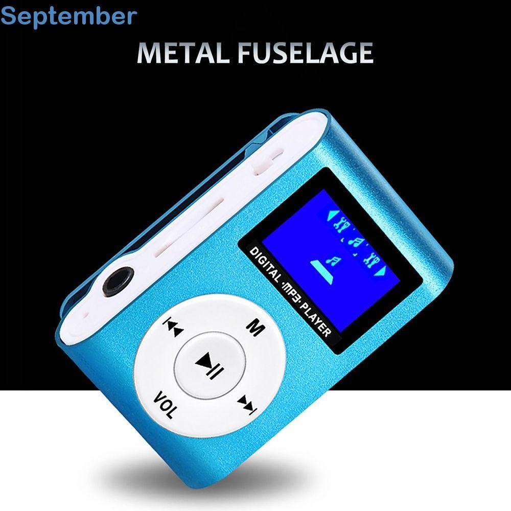 SEPTEMBERHL Mini MP3 Player Portable Lithium Battery Clip Support 32GB ...
