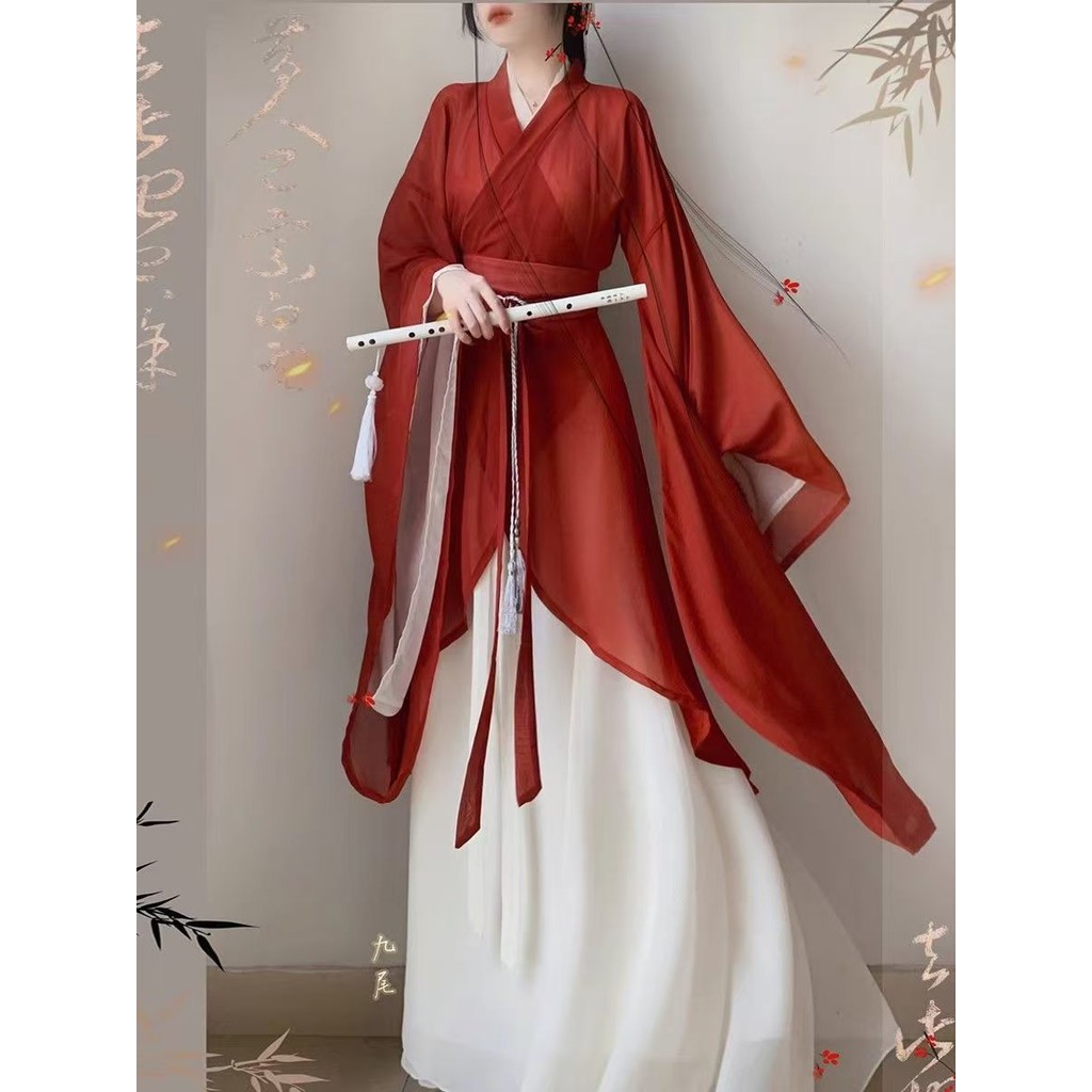 North-South Dynasty Wei Jin Hanfu Cross Collar Special-Shaped Clothes ...