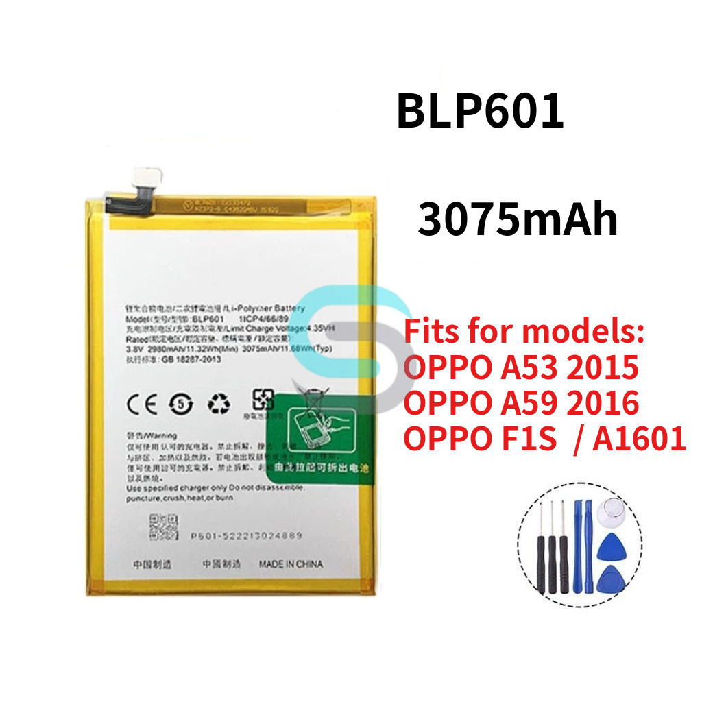 battery for OPPO F1s/A59/A53 battery Genuine model;BLP601 | Shopee ...