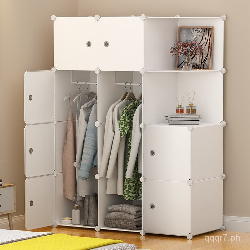 Simple Small Wardrobe for Dormitory Plastic Rental Room Single Person ...