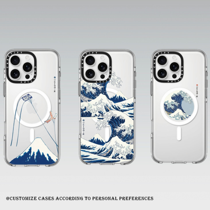 CASETiFY The Great Wave Phone Case For iPhone 16 16Pro 11 12 13 14 15 ...