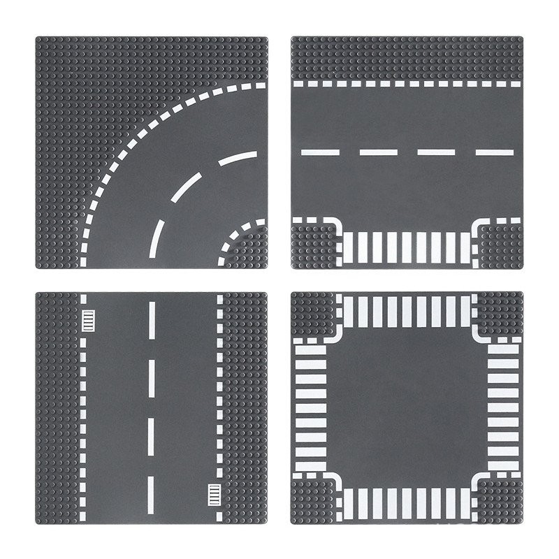 Small Particle Street Scene Road Base Plate City Highway Floor Children ...