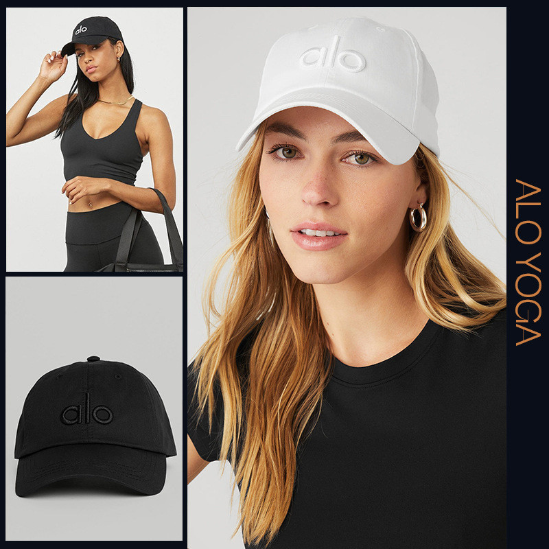 alo yoga Baseball Cap Embroidered Hard Top Hat Men's and Women's Peaked ...