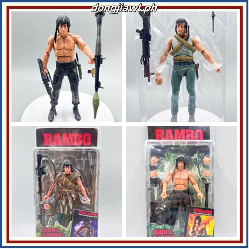 NECA First Blood Stallone Action Figure JOHN J. RAMBO Change Face ...