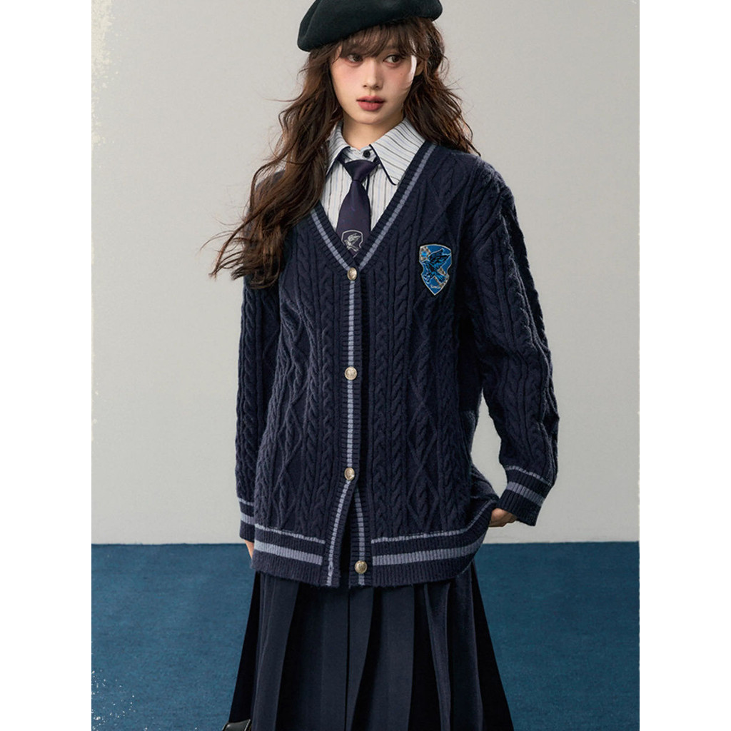 Women Student Style Cardigan Fashion Loose Casual Coat | Shopee Philippines