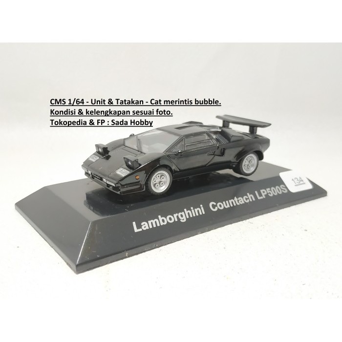 Diecast CMS 1/64 Lamborghini Countach LP500S Black | Shopee Philippines
