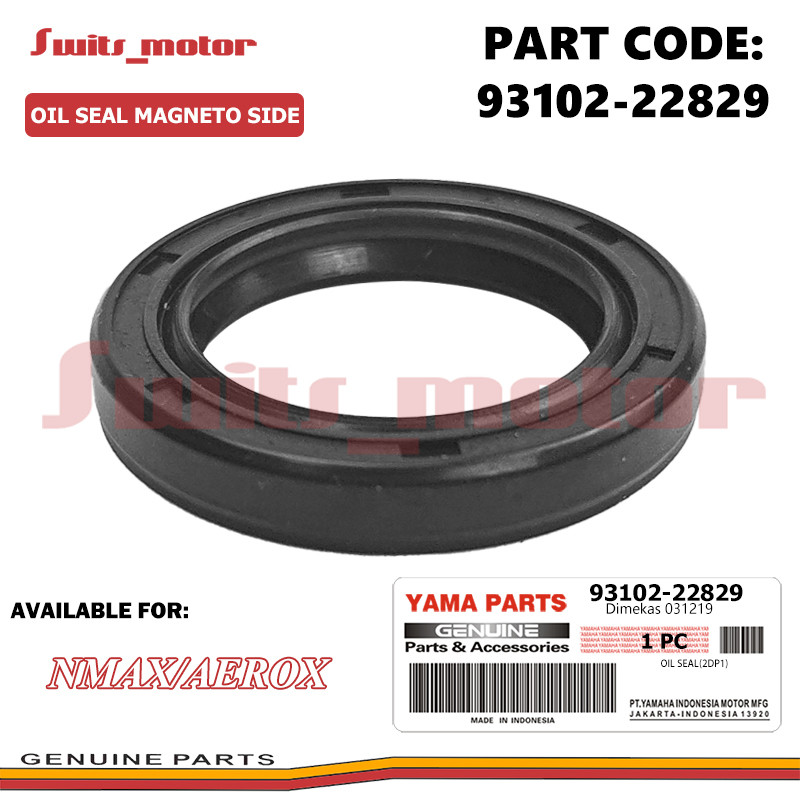 Oil Seal Magneto Side NMAX/AEROX 93102-22829 mio i 125 aerox 155 ...