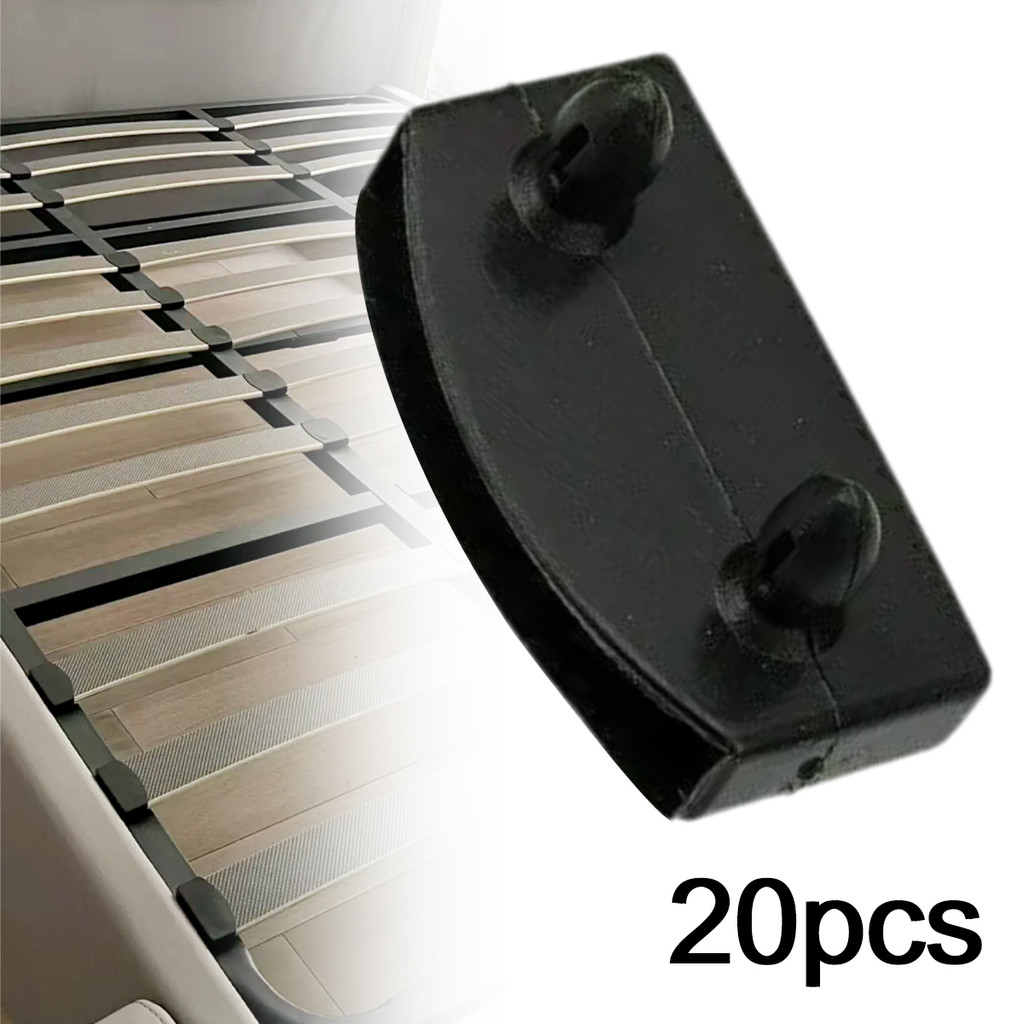 20Pcs Square Black Plastic Replacement Sofa Bed Slat Centre End Caps ...