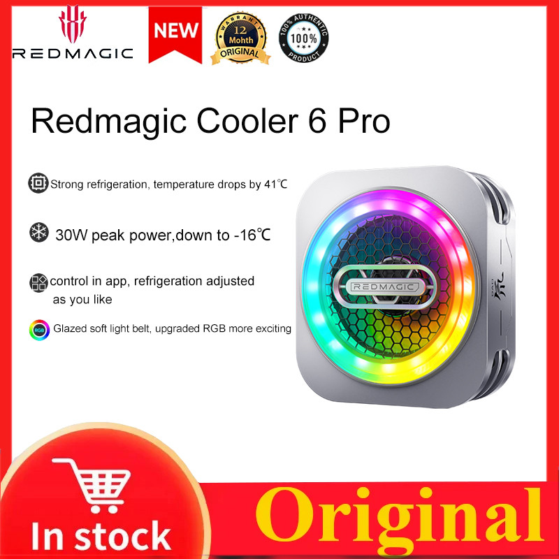 Nubia Redmagic Cooler 6 Pro Magnetic Phone Cooler 30W Gaming /Live ...