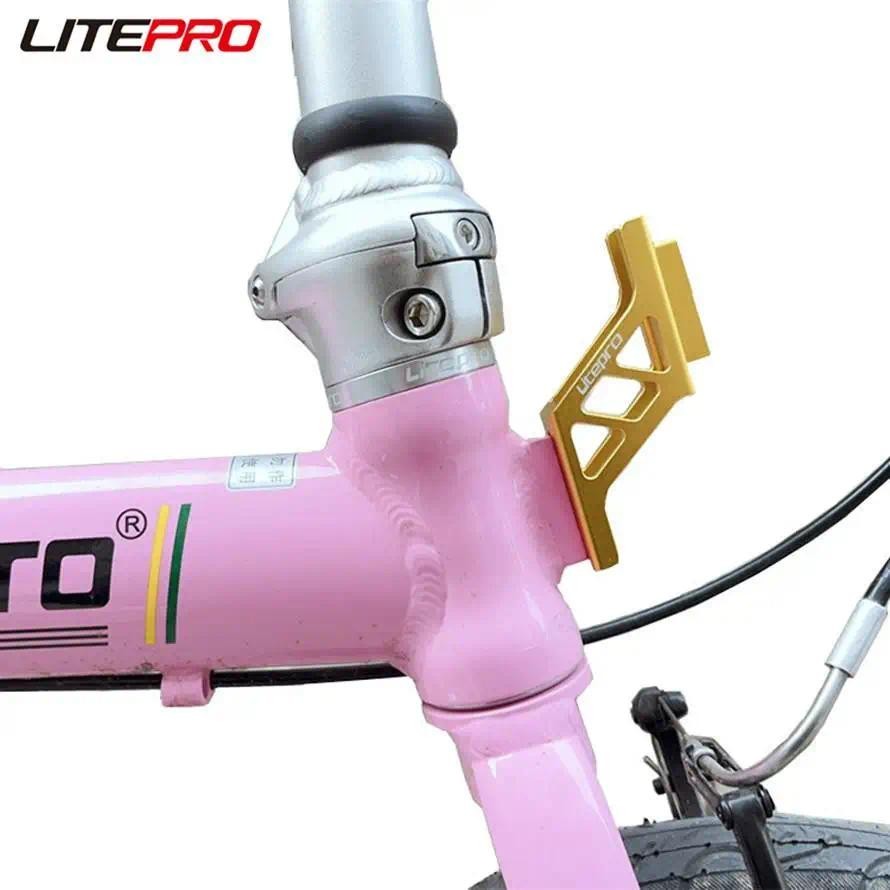 Litepro Folding Bicycle Front Rack Extension Adapter For Brompton Bike ...