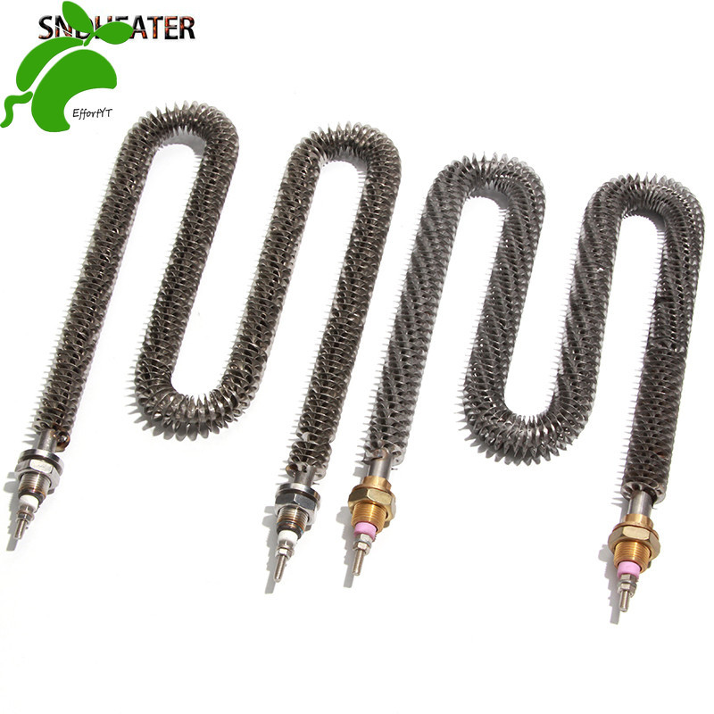 AZJ Finned Heater Heating Element for Air W M Type Tubular Heat Pipe M18*25 110V 220V 1500W ...