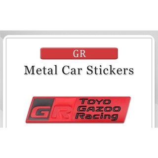 Fun car Car Sticker GR Gazoo Racing Badge Front Hood Grille Emblem ...