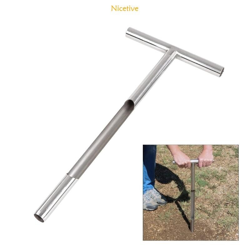 NICE Soil Sample Probe StainlessSteel Soil Sampler T-Handle Floor Test ...