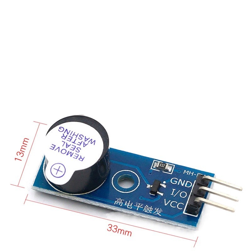 Best selling active buzzer module 3.3V-5V fixed screw hole high level ...