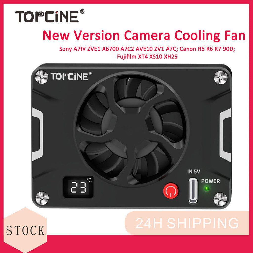 Topcine Camera Cooling Fan for Sony A7IV ZVE1 A6700 A7C2 AVE10 ZV1 A7C ...