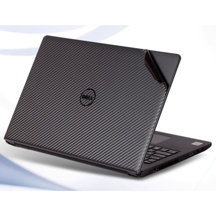 Pre-cut Laptop Black Carbon fiber Vinyl Skin Sticker Cover Film For ...