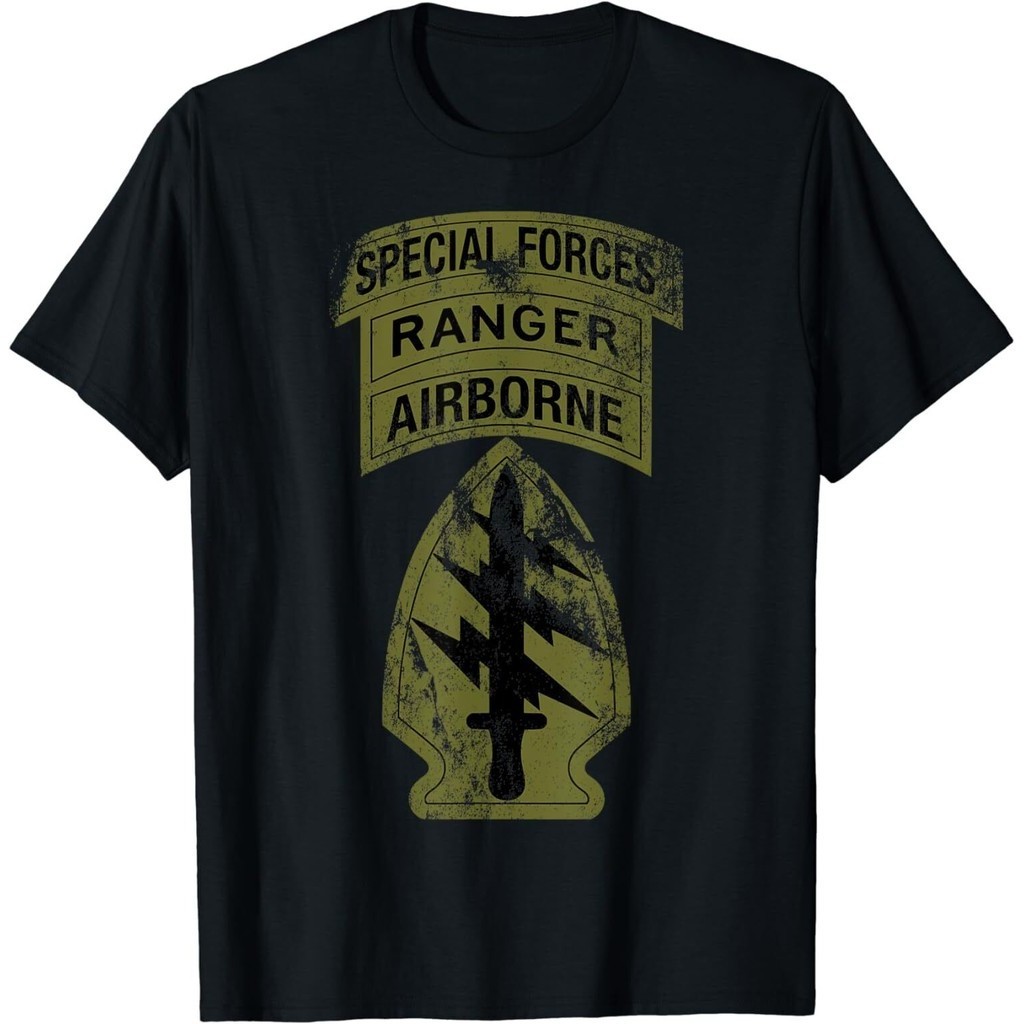 Us Army Special Forces, Sf Ranger Tab, Od Green Vintage T-Shirt ...