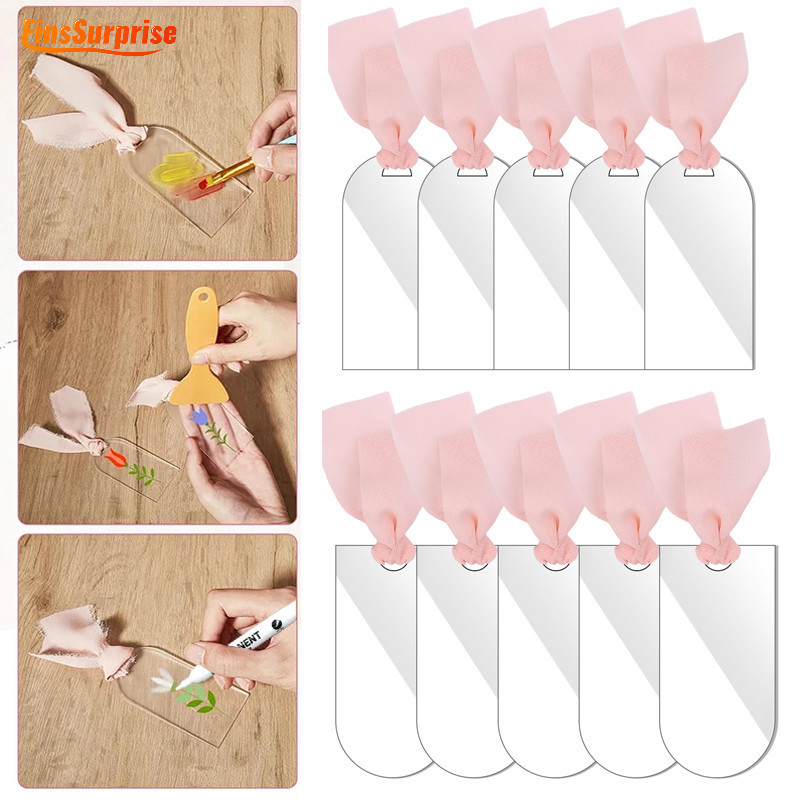Blank Acrylic Freely Writing Personalized Label Card- DIY Ribbon ...