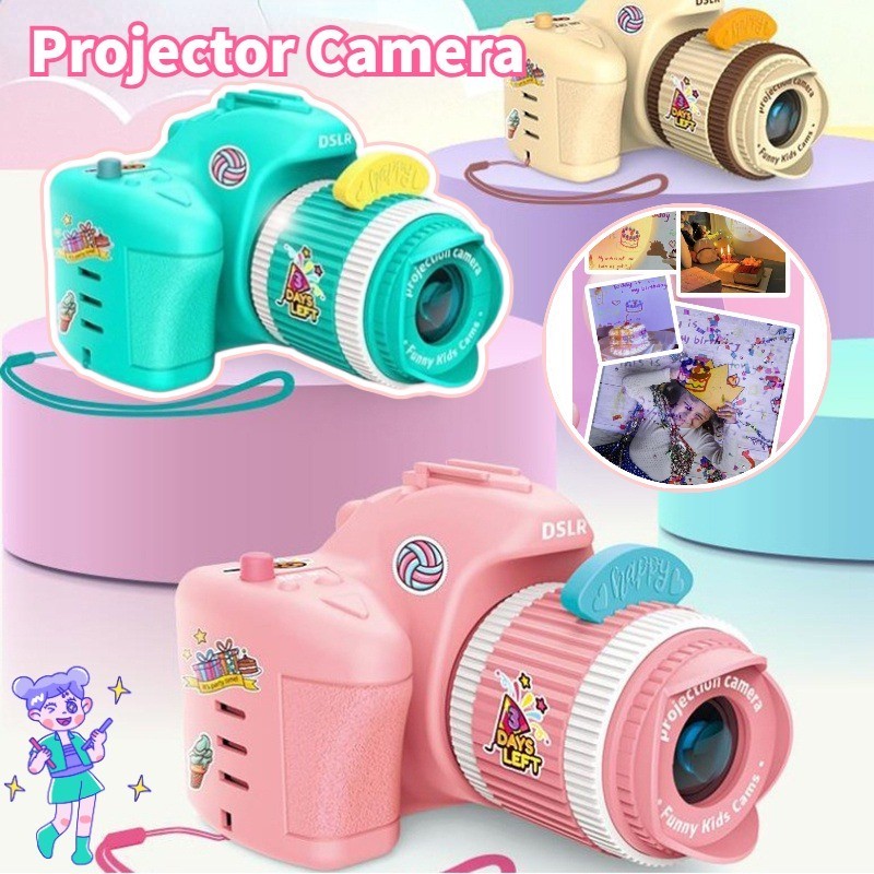Children Birthday Projector Camera Toys Kids Christmas Gift Projection ...