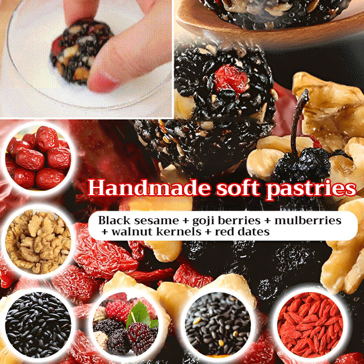 Mulberries, goji berries, red dates, walnuts, sesame balls | Shopee ...