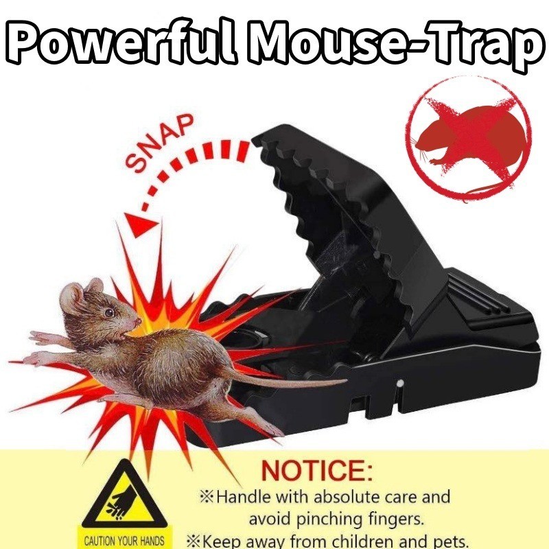 Reusable Plastic Mouse Trap Spring Mice Trap Powerful Catching Rat Trap ...