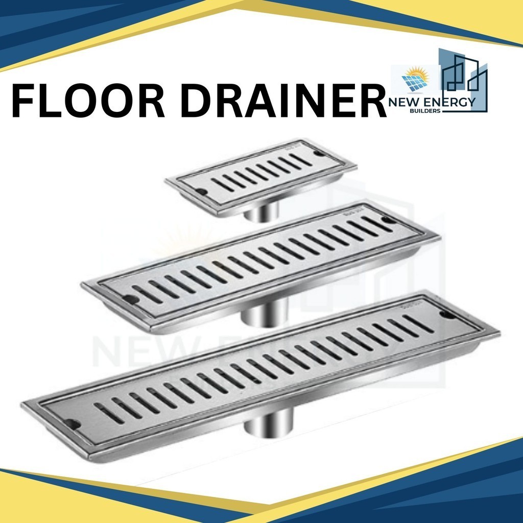 N.E.B || Stainless Steel Rectangular Long Floor Drain Strainer for ...