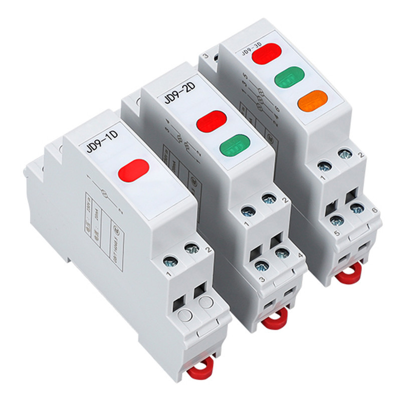 Din Rail type Power indicator light LED signal light 220v 24v ...