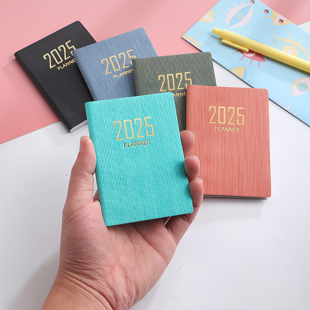 2025 A7 Mini Pocket Planner Notebook 365 Days Notepad Diary Notebook ...