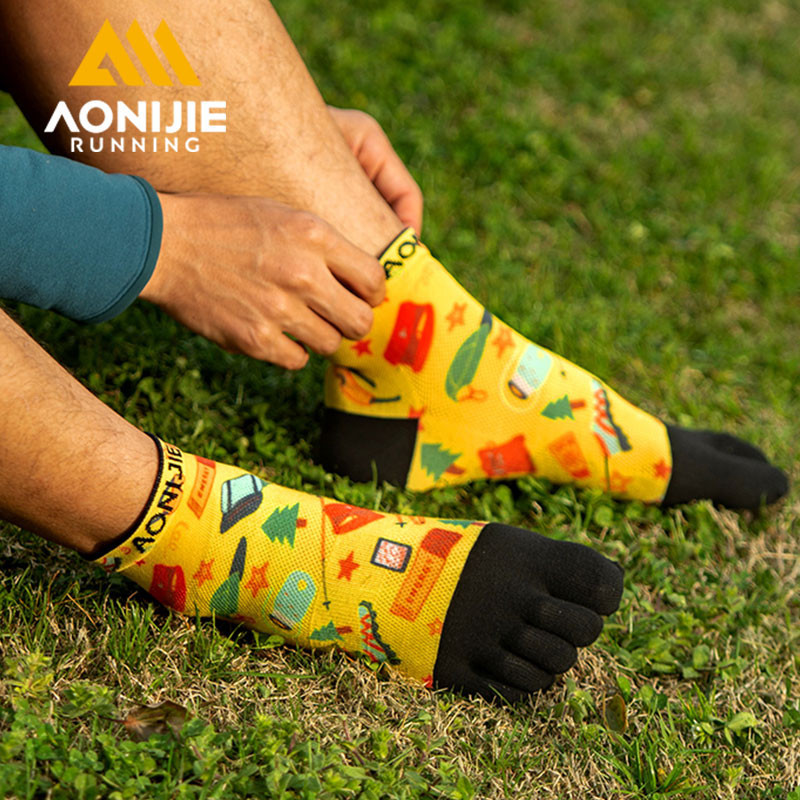 3 Pairs AONIJIE E4842 Running Five Toe Socks Men Women Trail Marathon ...