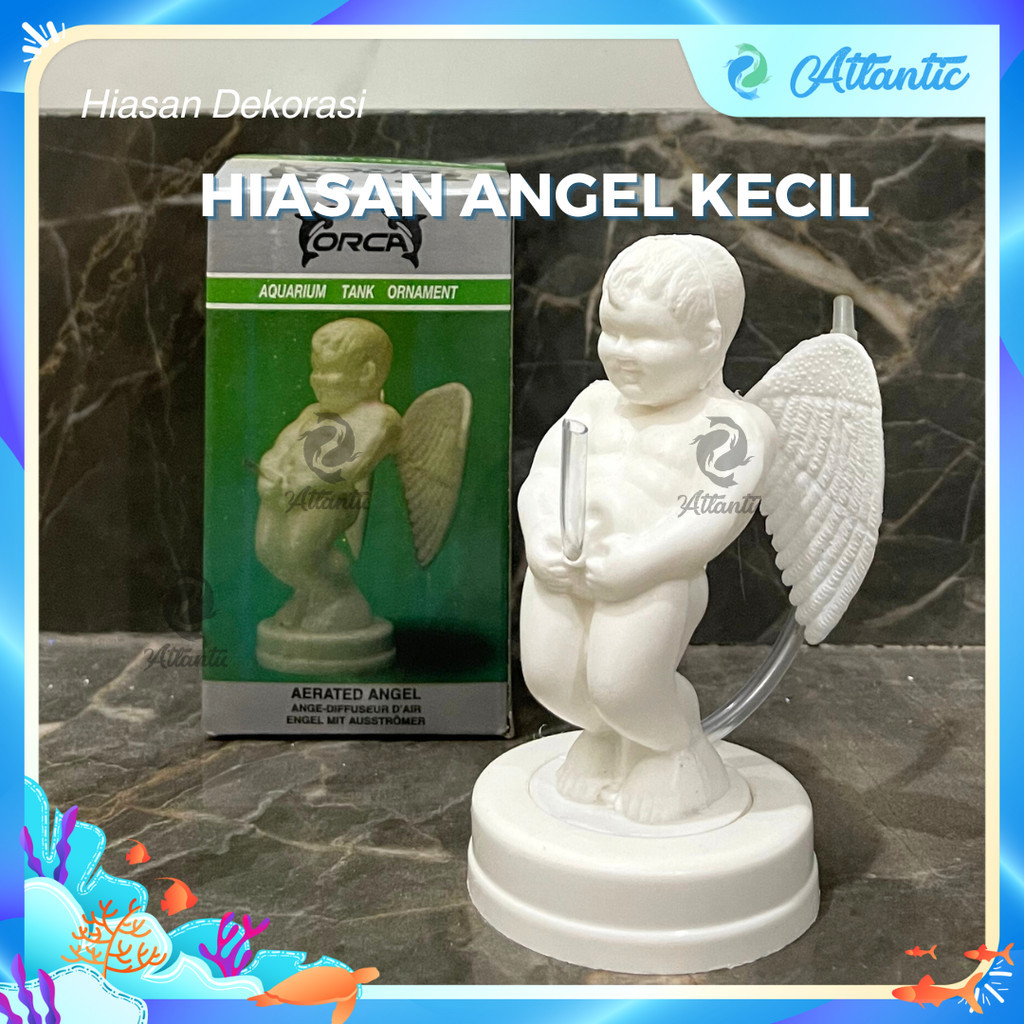 Orca Angel Large Aquarium Angel Statue Decoration Display Large Small ...