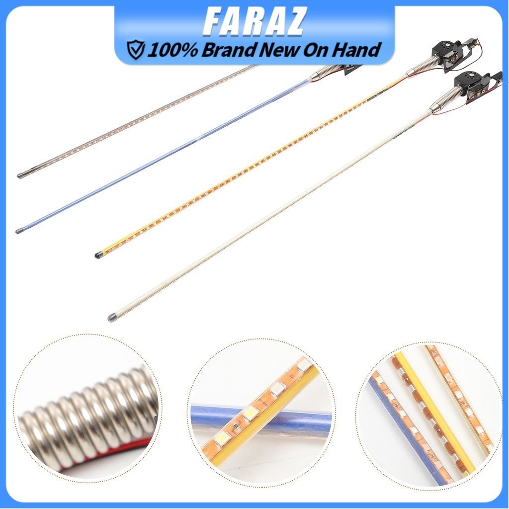 Waterproof 60cm LED Antenna Lamp 24V Colorful Whip Lights Running Lamp ...