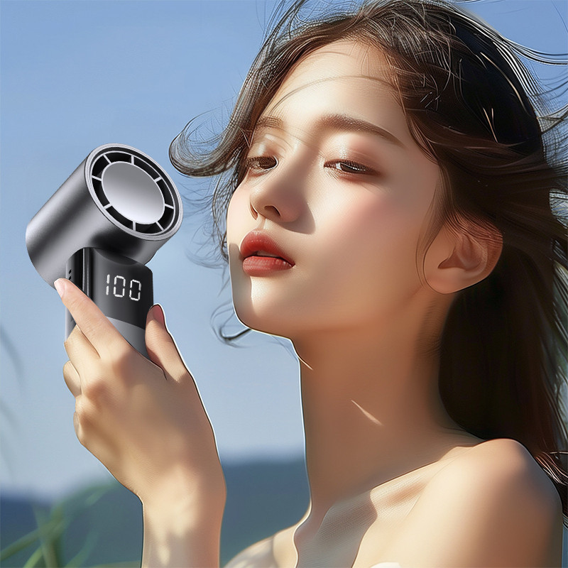 2024 New Handheld High Speed Fan 4000MAH Portable High Speed Turbo ...