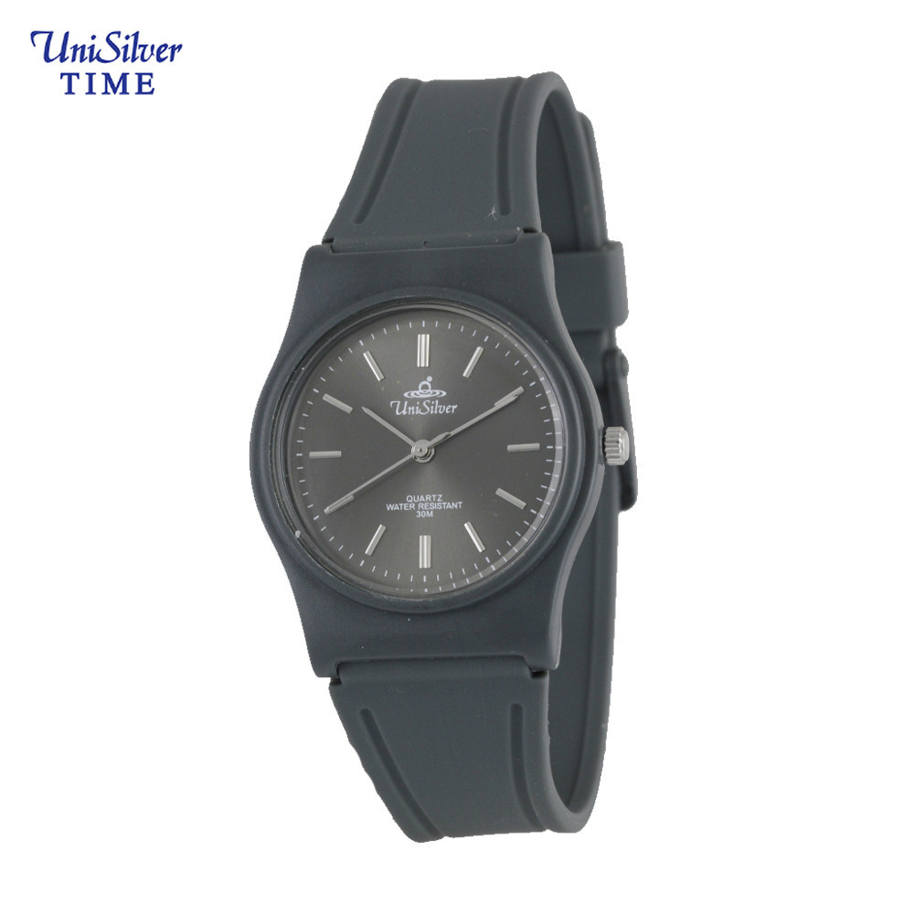 UniSilver TIME Women's Analog Black Rubber KW4792-1005 Watch | Shopee ...