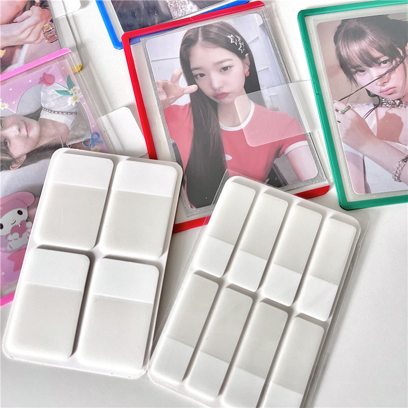 Ins Matte White Index Stickers Sticky Label DIY Photocard Invisible ...