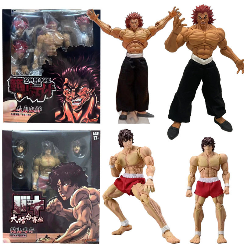 ST 1/12 Baki The Grappler Action Figure Storm Toys Yujiro Hanma Baki ...