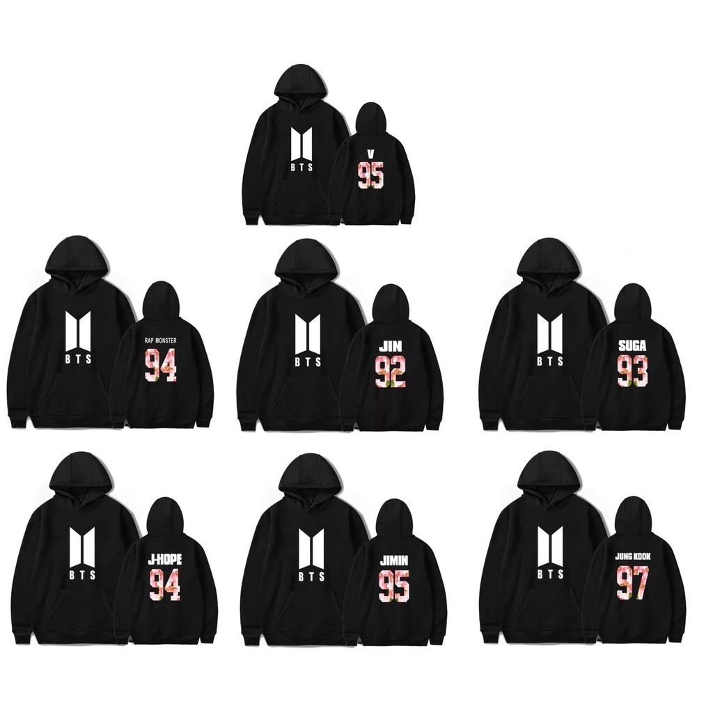 Trendy Thin Flufft Hoodie Harajuku Korean Kpop Hood BTS Boys Anime and ...