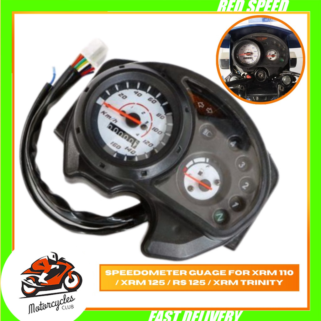 SPEEDOMETER GUAGE FOR XRM 110 XRM 125 RS 125 XRM TRINITY [HURRICANE ...