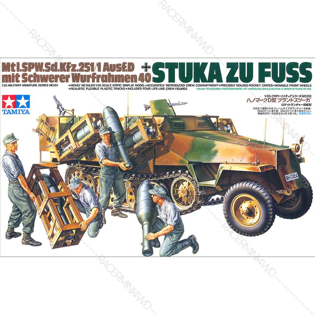 TAMIYA 35151 1/35 Mtl.Spw.Sd.Kfz.251/1 Aust.D Tuka Genuine Assembled ...