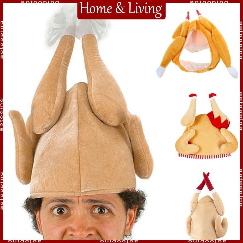AOTO Adult Funny 3D Turkey Hat Cosplay Hat Women Ladies Hat Carnival ...