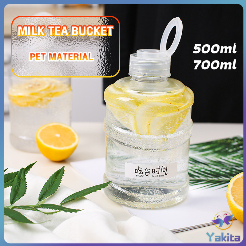 Yaki Mini Water Bucket Tumbler Creative Mineral Water Bottle 700ml ...